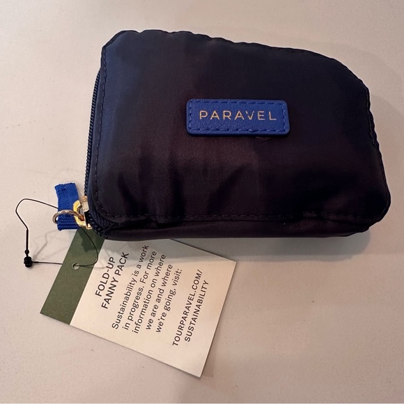 Paravel | Bags | New Paravel Fold Up Belt Bag Blue Packable | Poshmark